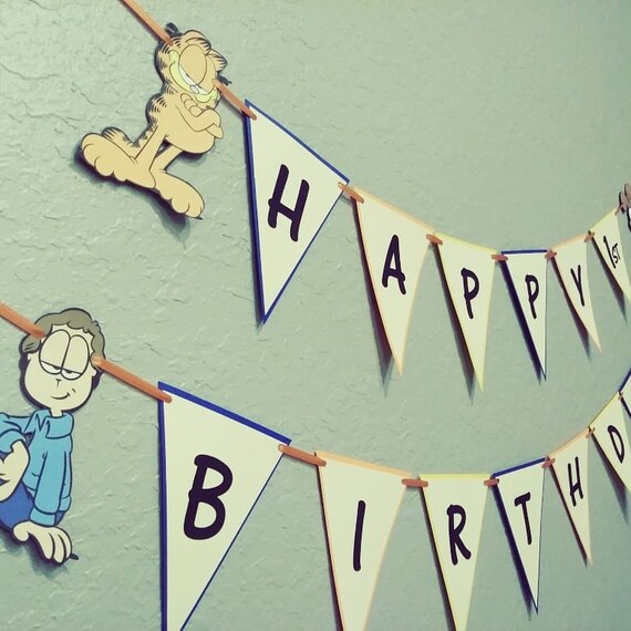 Garfield Banner - Etsy