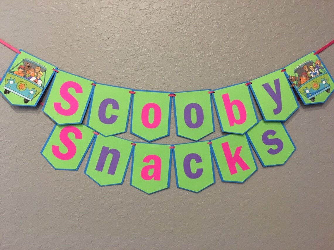 Scooby Snacks Banner - Etsy