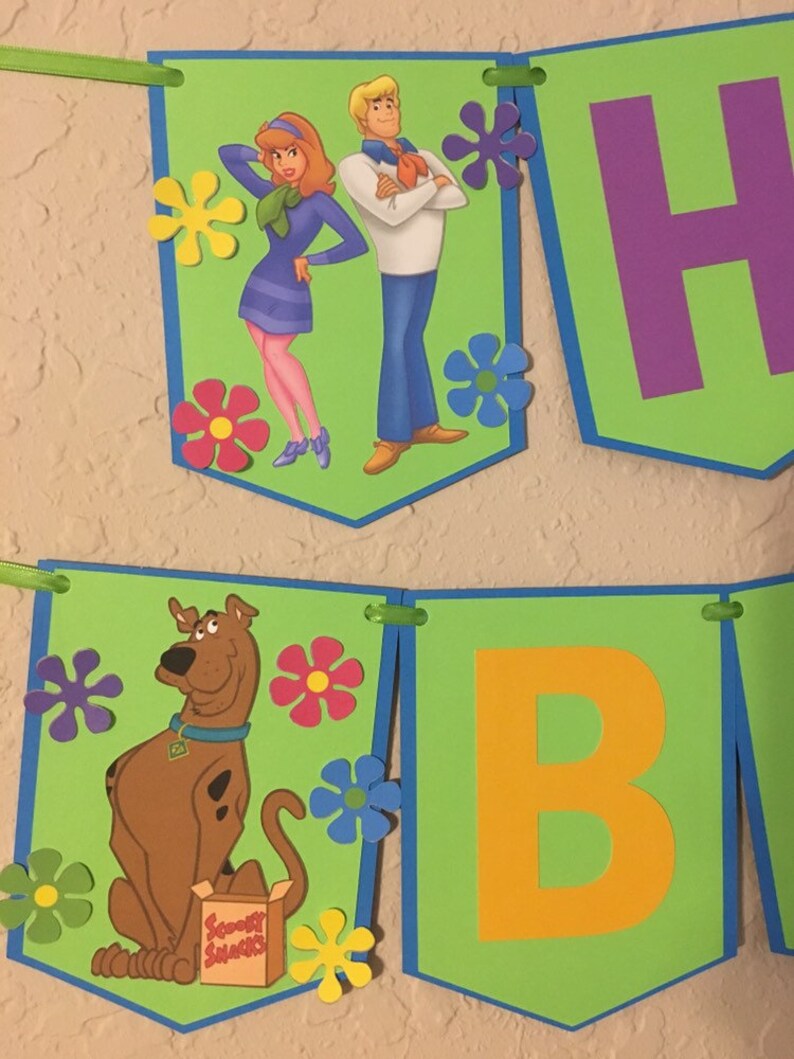 Scooby Doo Birthday Banner - Etsy Singapore