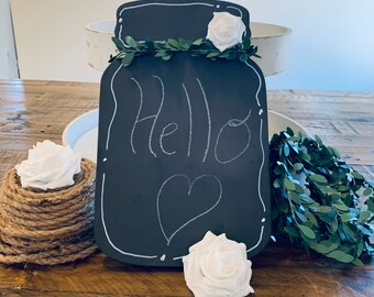 Chalkboard Mason Jar - Etsy