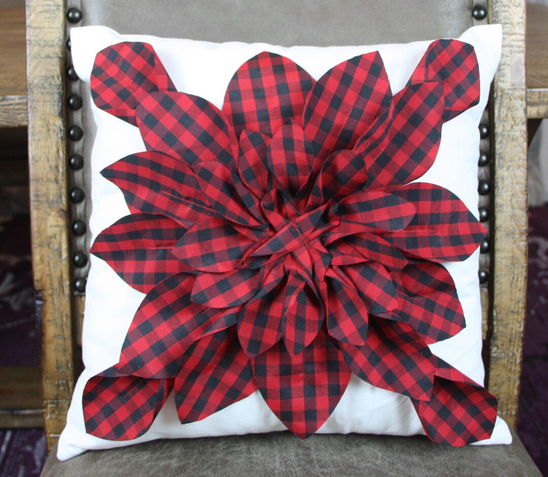 Square Flower Pillow - 3D Flower Pillow - Soft & Comfortable Pillow ...