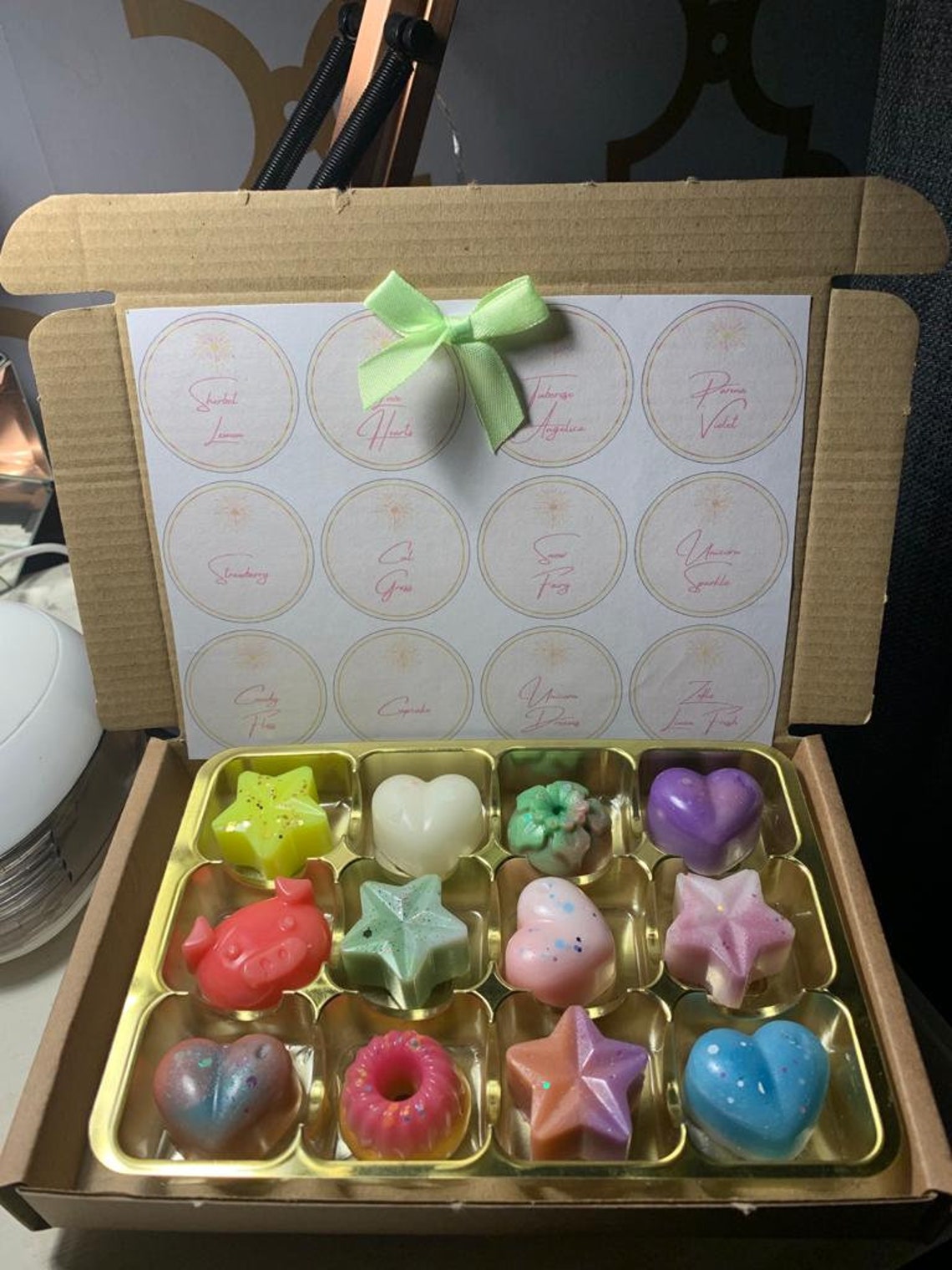 Beautifully Scented Box Of 12 Wax Melt Sample Box Wide Range | Etsy