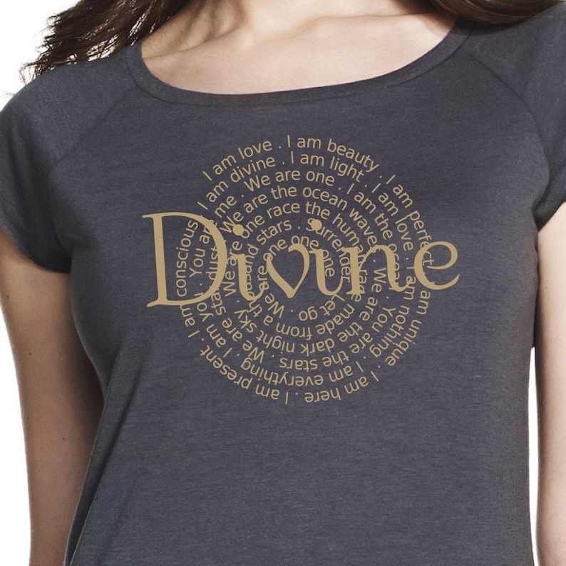 DIVINE T-shirt GODDESS Love Beauty Perfection Unique Natural - Etsy UK