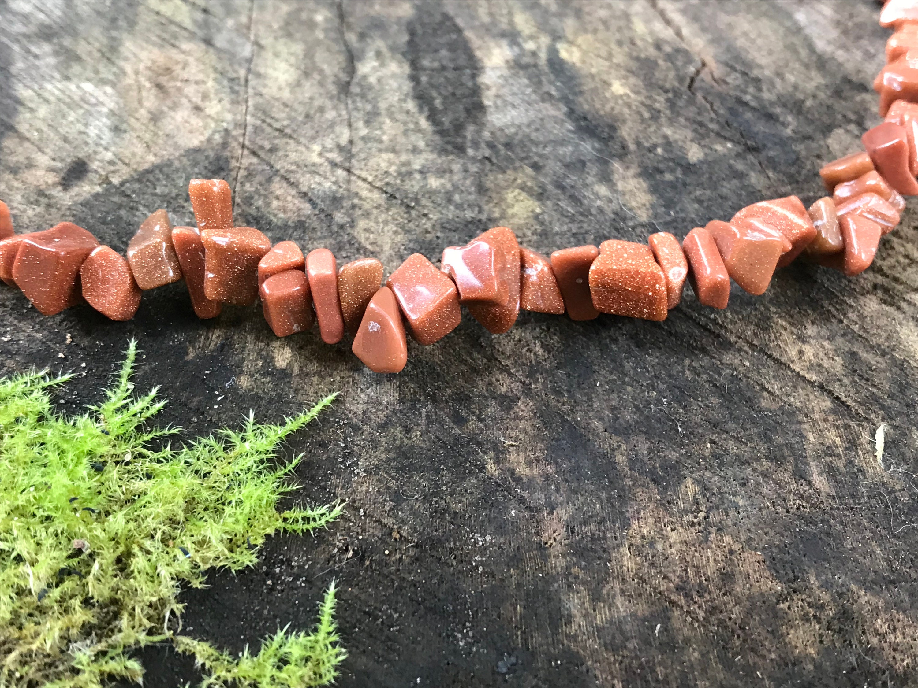 Collar de piedras preciosas Sunstone colgante Chakra Sanación y ...
