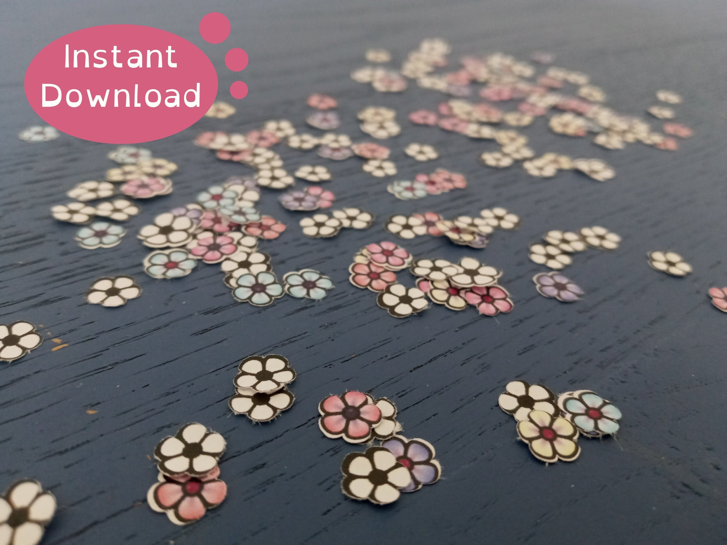 Printable Flower Sticker Sheet, 200 Tiny Rainbow Stickers, Cute ...