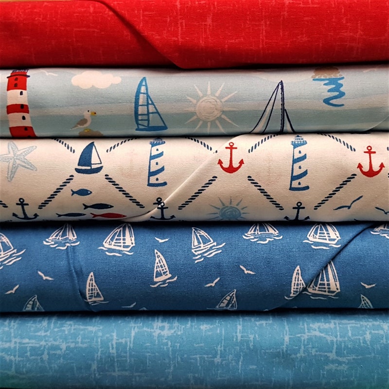 Nautical Fabric - Etsy