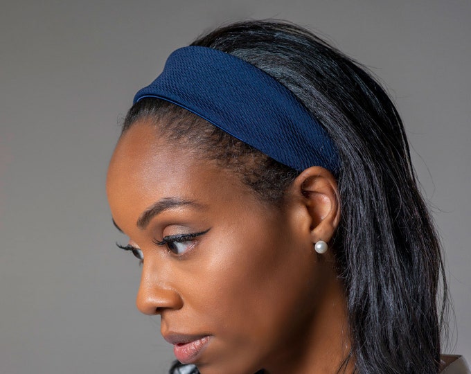 Simple Navy Satin-lined Headband Simple Satin Headbandwomen's Headbands ...