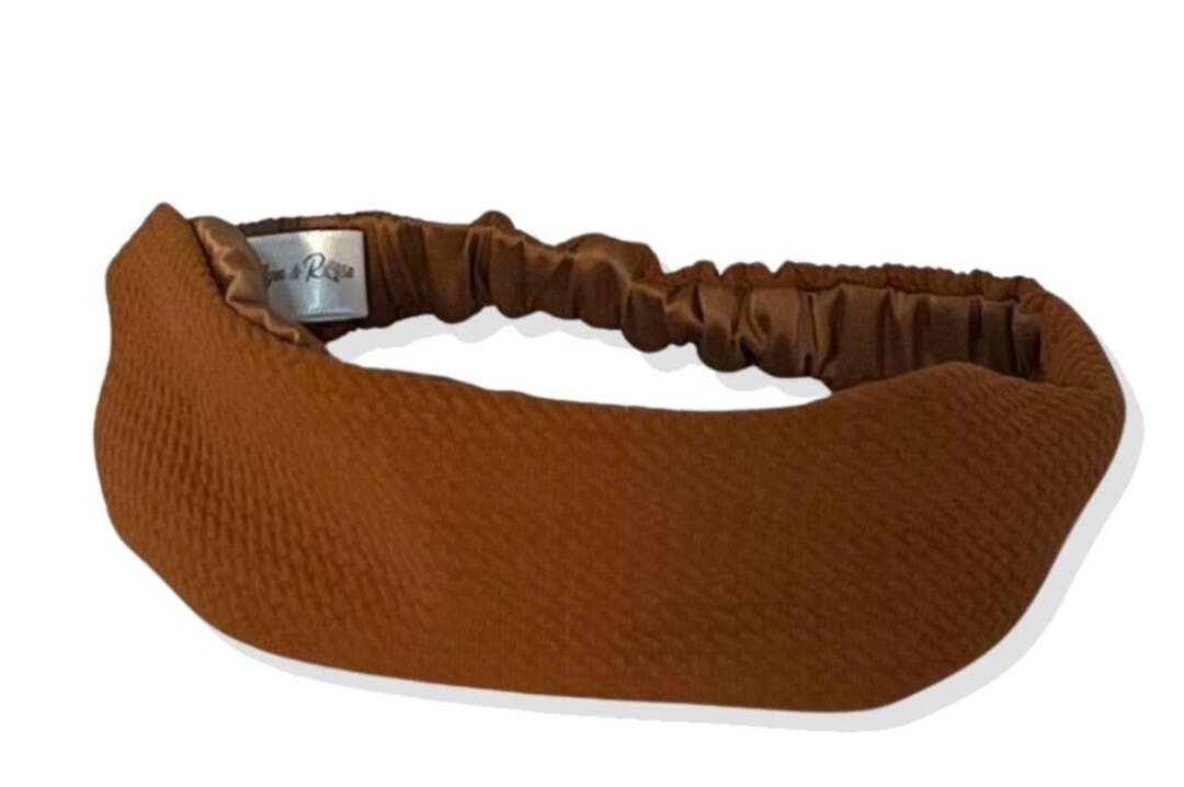 Simple Brown Satin-lined Headband Simple Satin Headbandwomen's ...