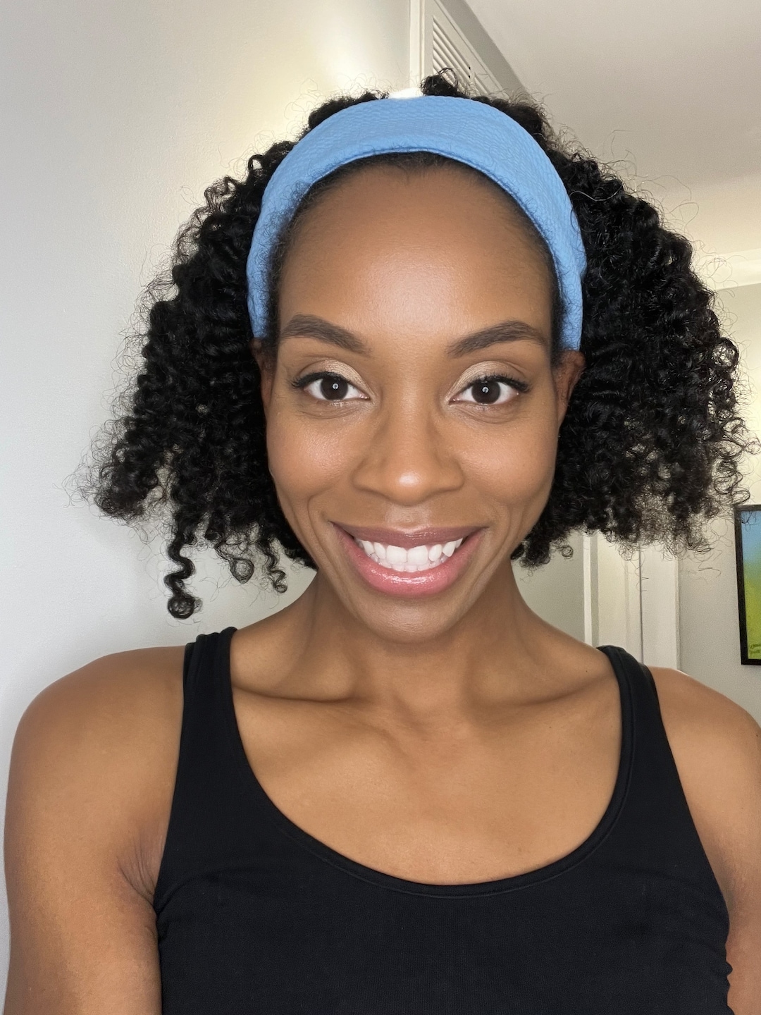 Simple Blue Satin-lined Headband| Simple Satin Headband|women's ...