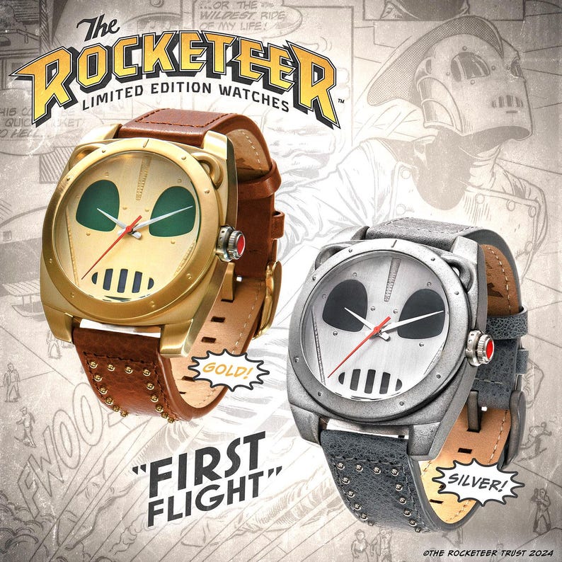 The Rocketeer Watch – "first Flight" Silver - Etsy