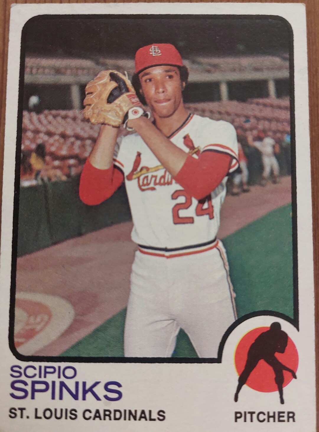 Scipio Spinks, St. Louis Cardinals - 2 (two) Identical Baseball Cards ...