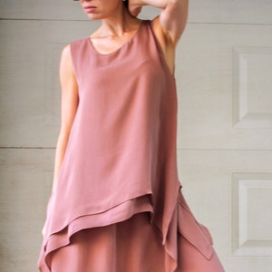 Pink Harem Set Woman Summer Jumpsuit Set Pink Harem Pants - Etsy