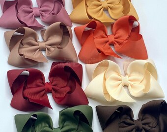 Solid Color Hair Bow - Etsy