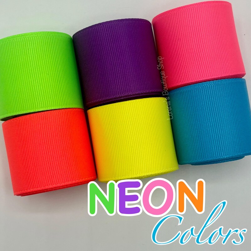 Neon Ribbon - Etsy