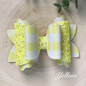 Pastel Gingham Hair Bows, Easter Plaid Bows, Spring Hair Bows - Etsy