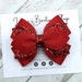 Red Glitter Hair Bow, Layered Hairbow, Hair Accessories - Etsy