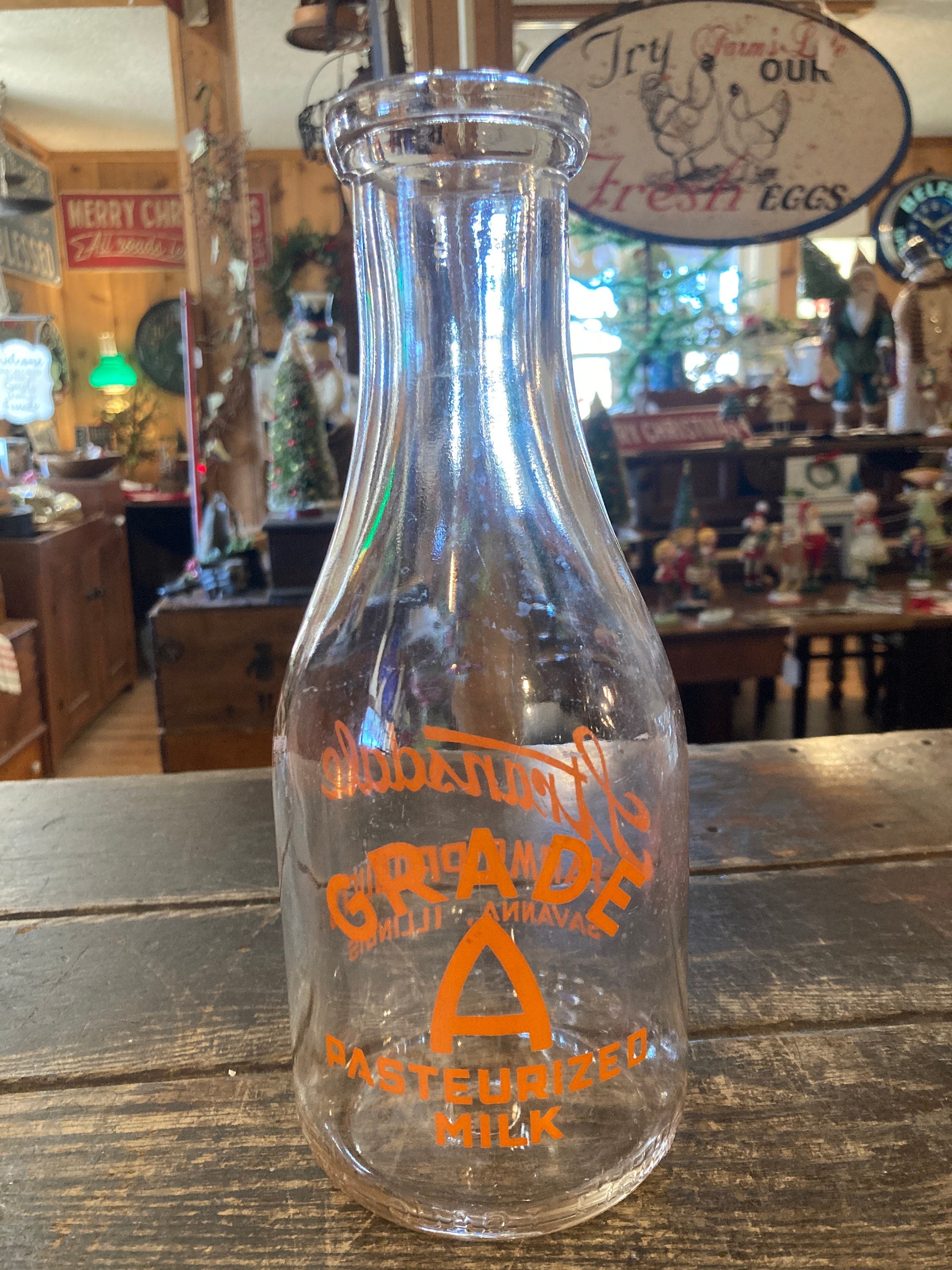 Vintage Old Milk Bottle Was Produced in Savanna Illinois - Etsy