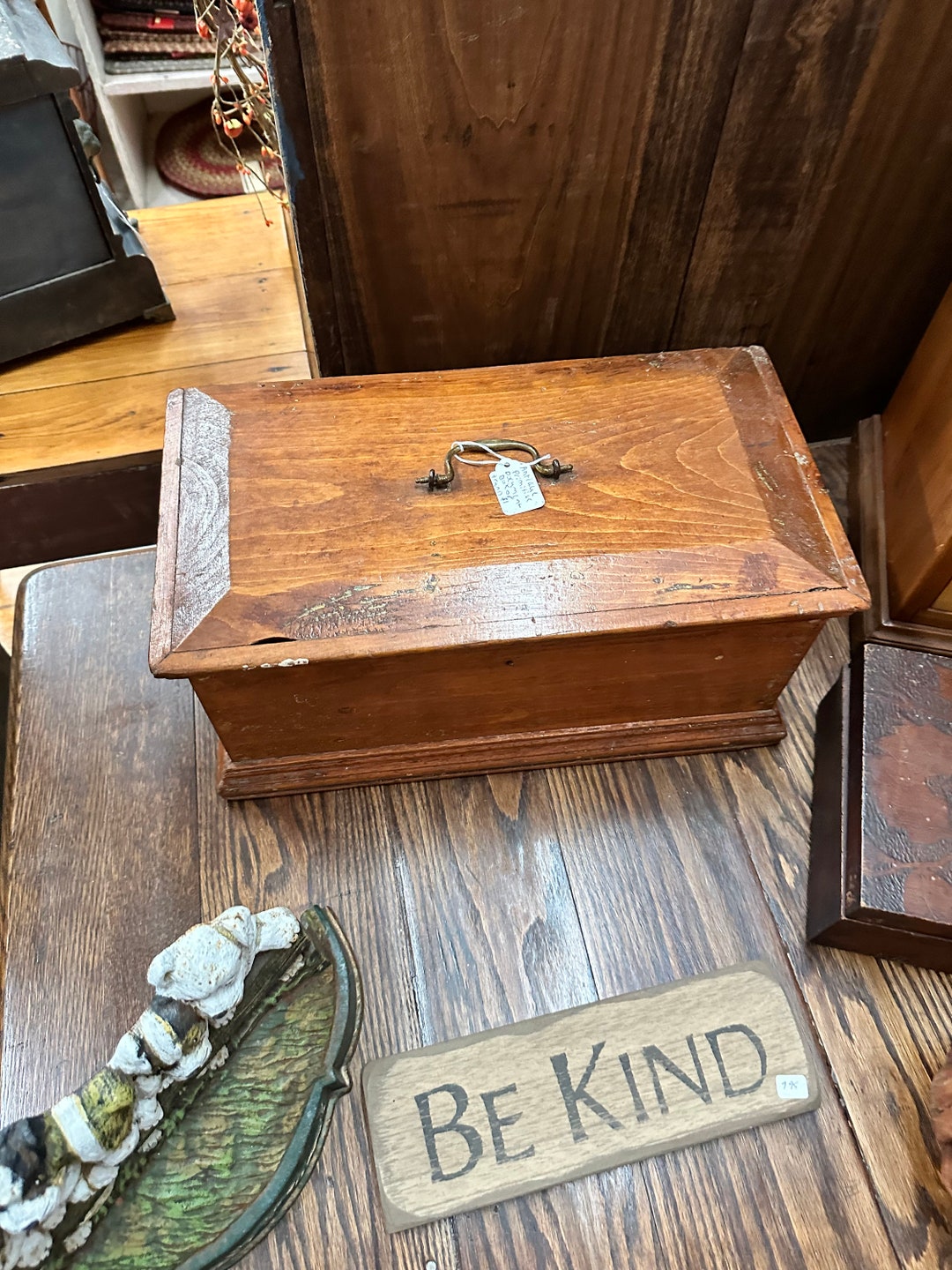 Antique Trunk or Document Box - Etsy