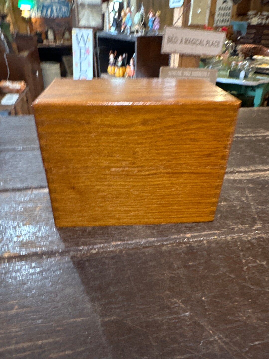 Vintage Wooden Recipe Box - Etsy