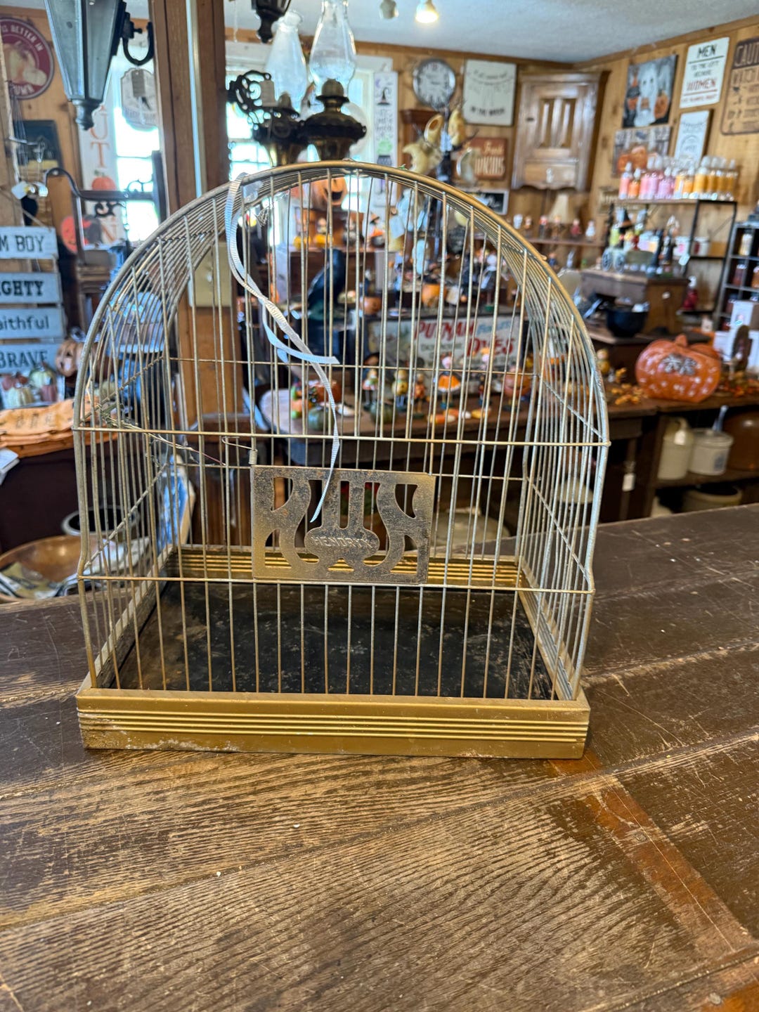 Antique Hendrix Bird Cage - Etsy