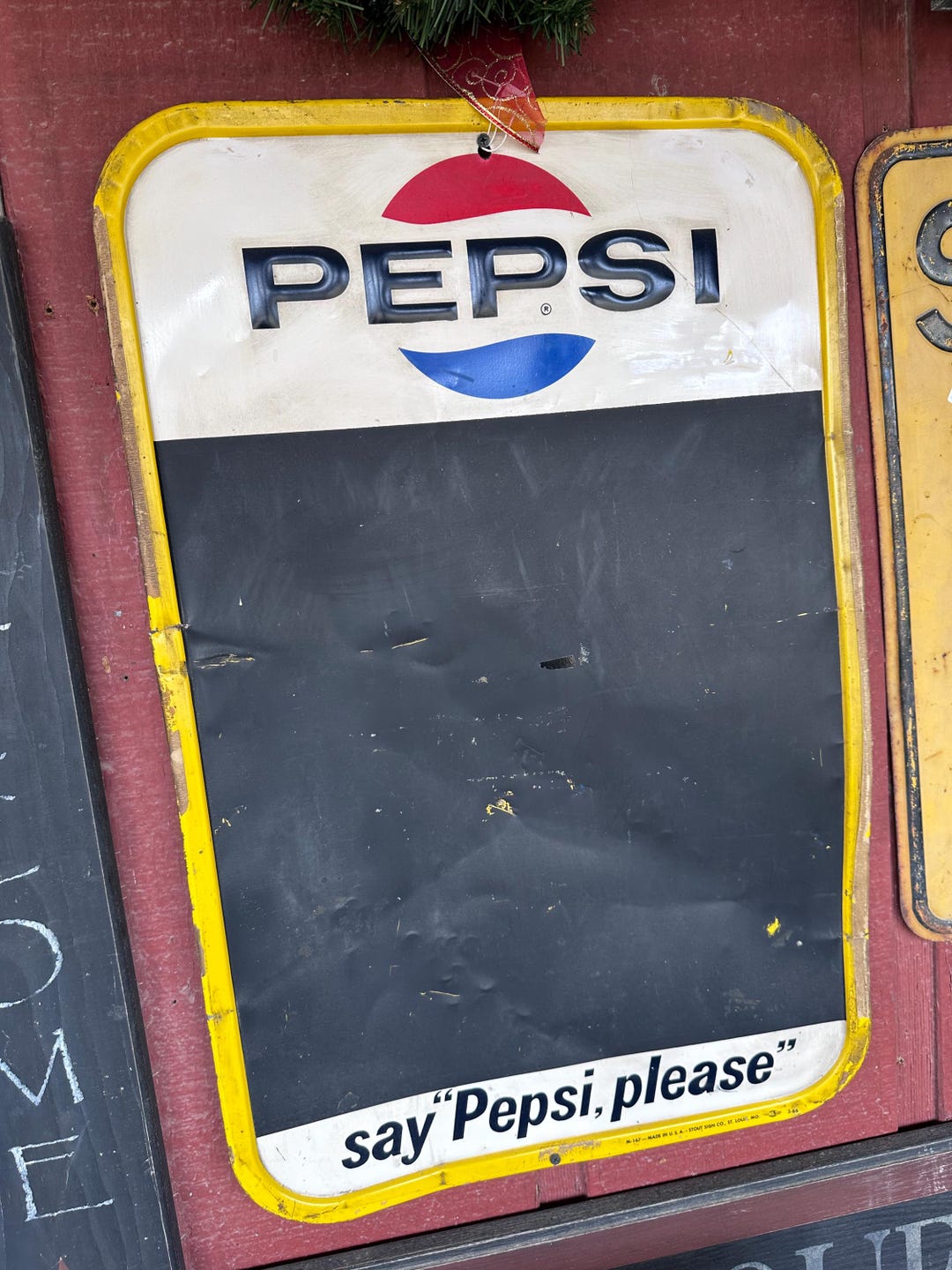 1960s Pepsi Menu Board Sign - Etsy