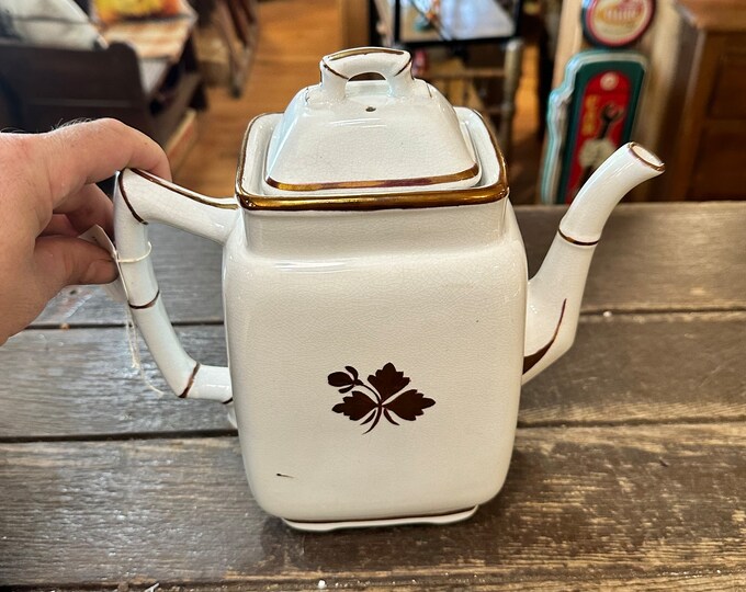 Antique Iron Stone China Tea Pot - Etsy