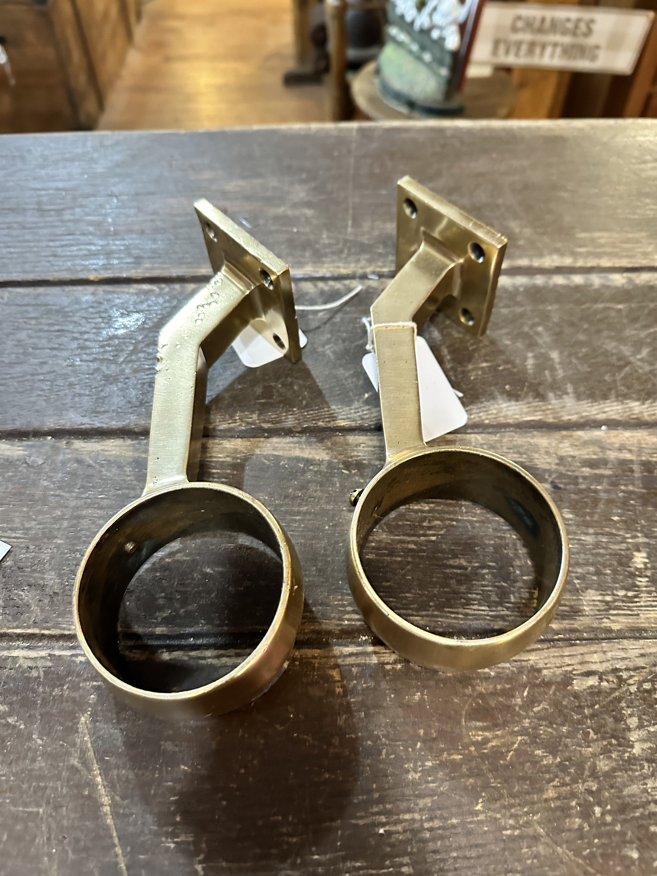 Antique Brass Hand Rail Holders for a Stair Case - Etsy