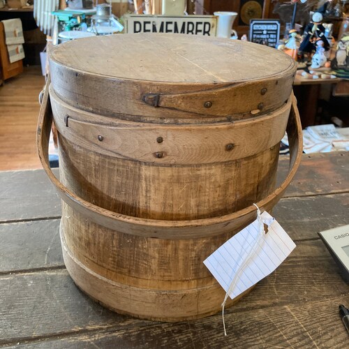 Antique Country Primitive Staved Wooden Piggin Bucket - Etsy