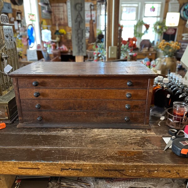 Antique Spool Cabinet - Etsy