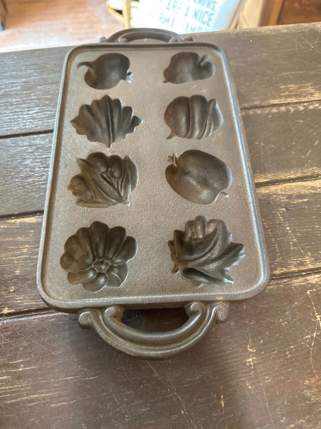 Antique Cast Iron Cookie Mold - Etsy