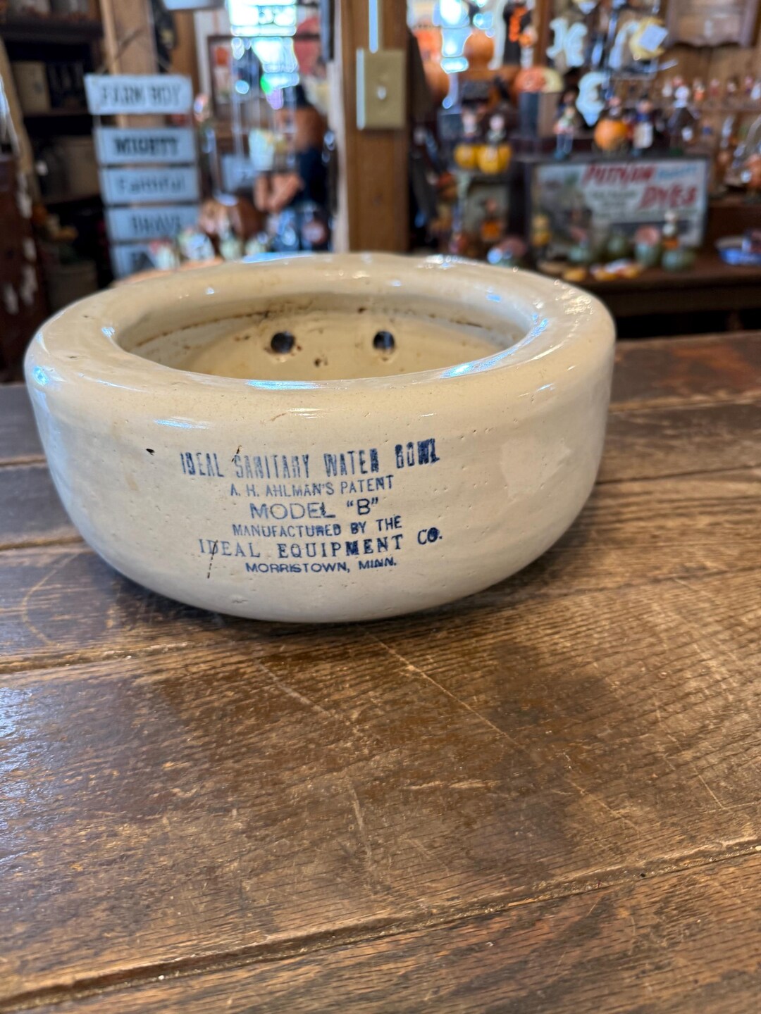 Antique Crock Salt Feeder - Etsy