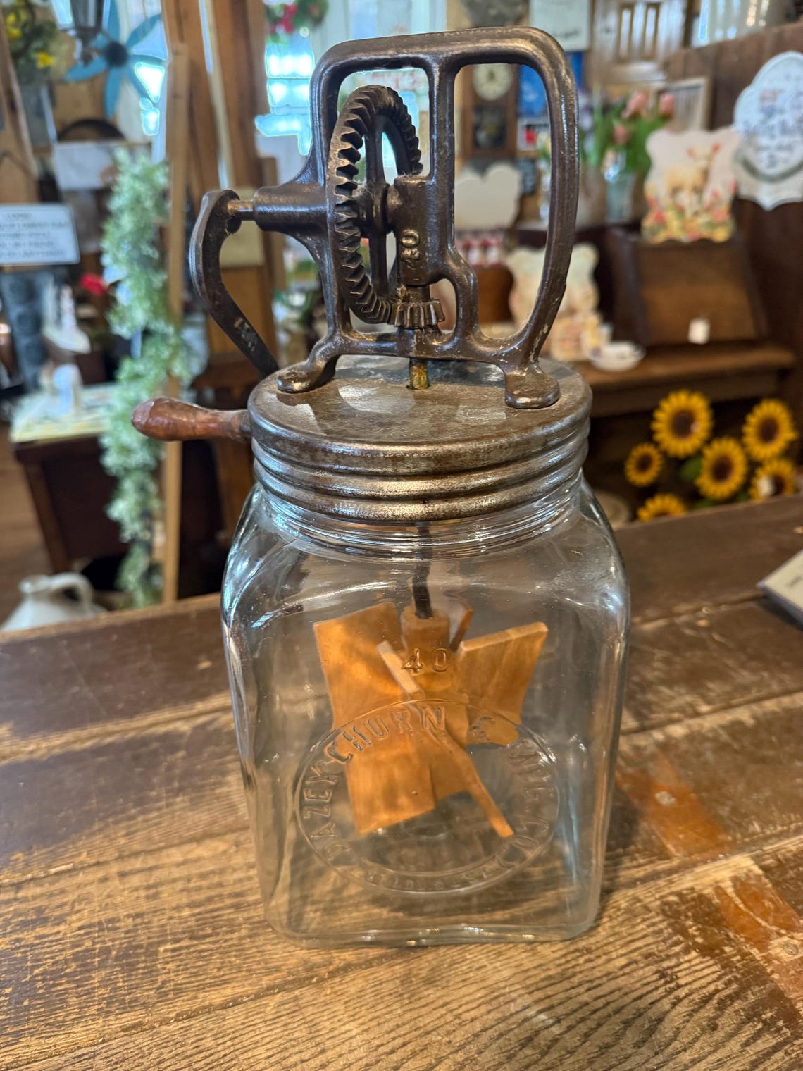 Antique Daisy Butter Churn - Etsy
