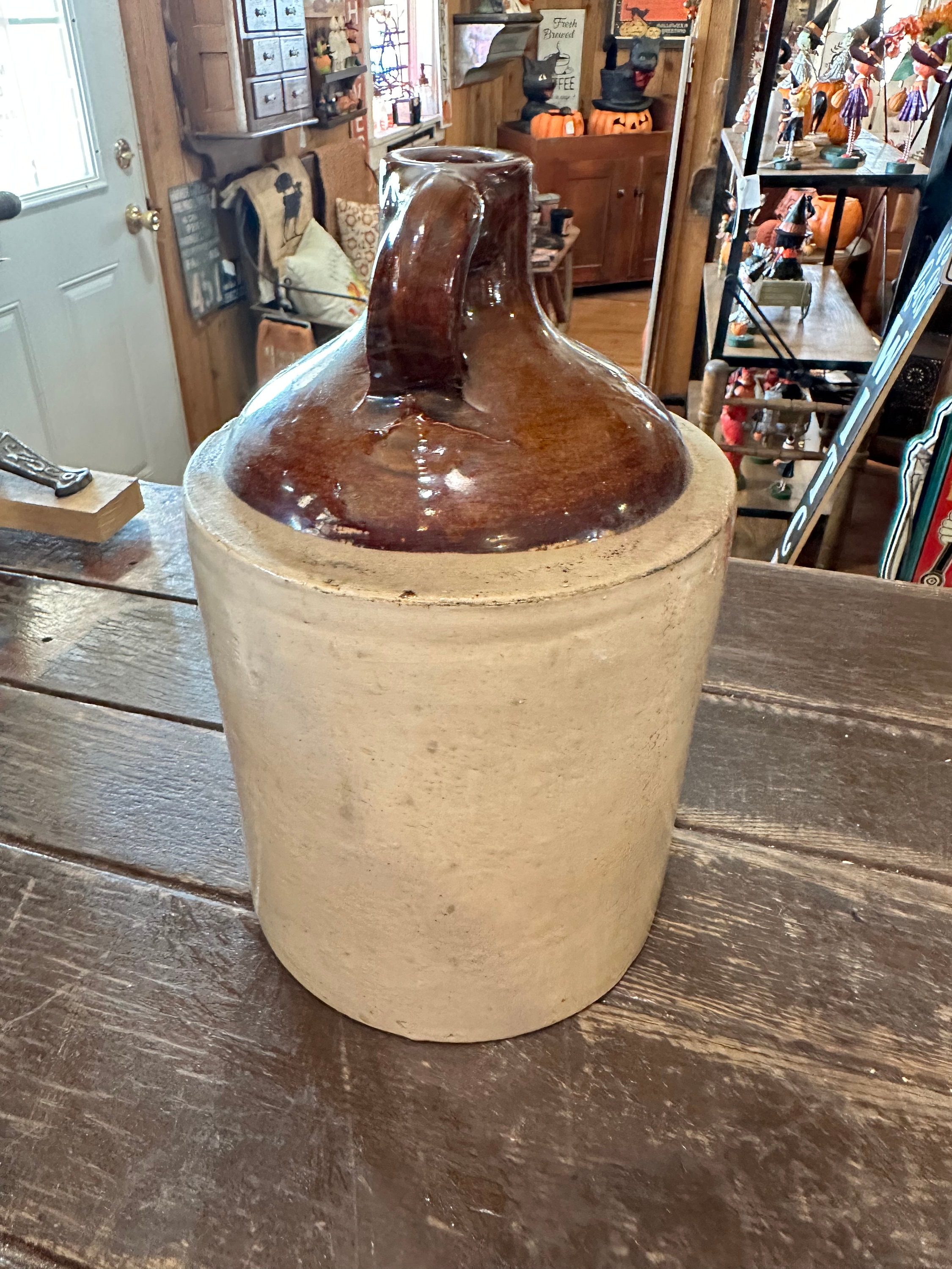 Antique Crock Jug - Etsy