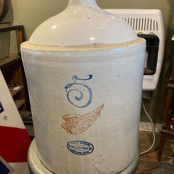 Antique Red Wing Crock 2 Gallon - Etsy