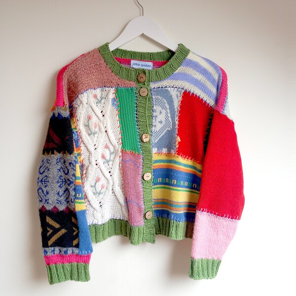 Patchwork Cardigan - Etsy