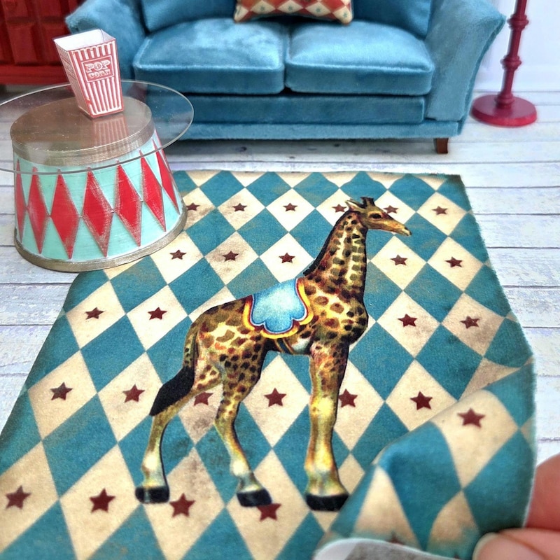 Pink Dollhouse Rug - Etsy