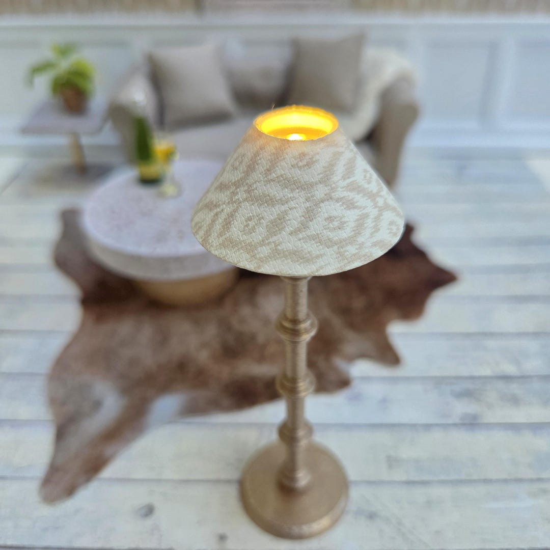 Dolls House Battery Lamp for a Modern 12th Scale Dollshouse. LED ...