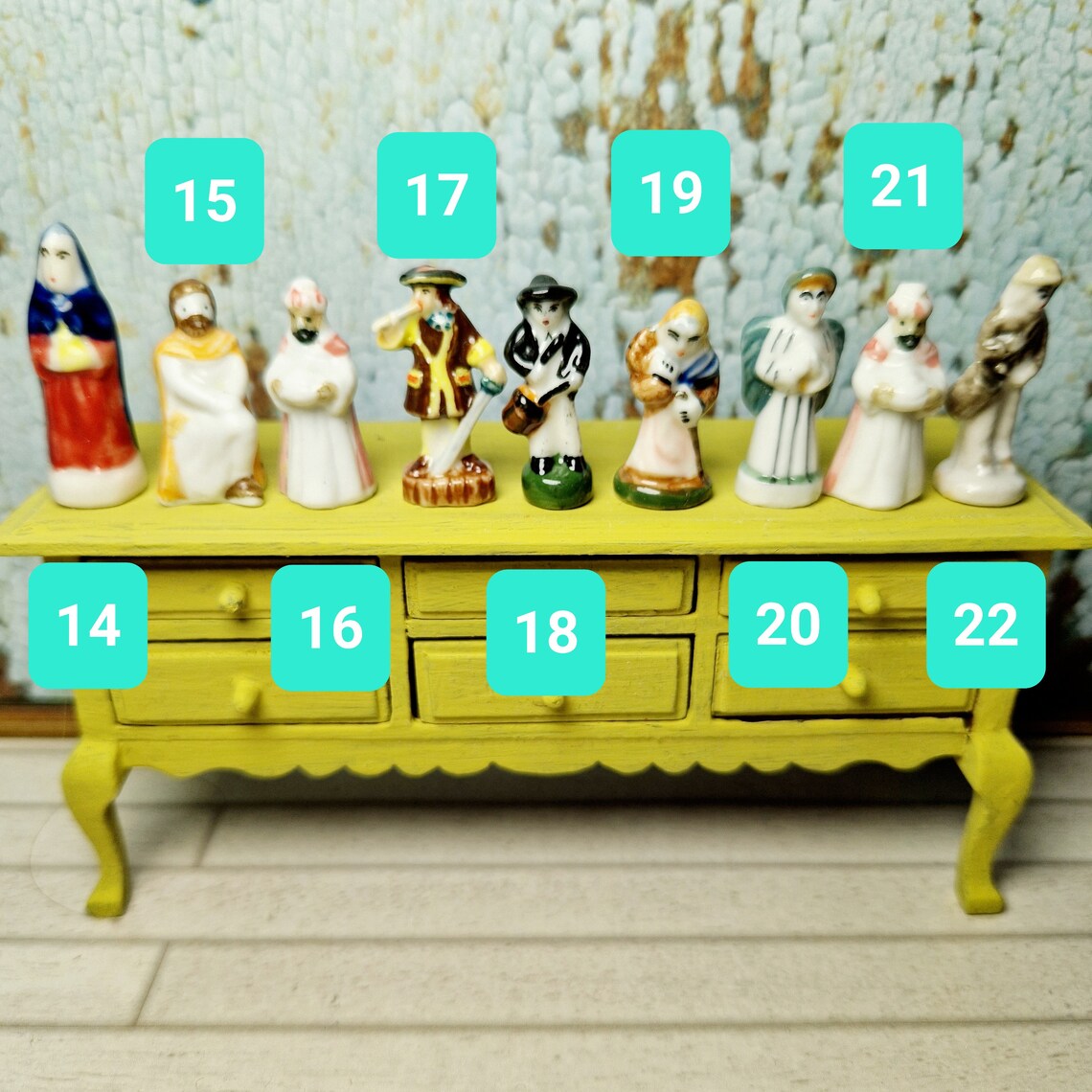 Vintage Fèves Religious Porcelain Miniatures - Etsy