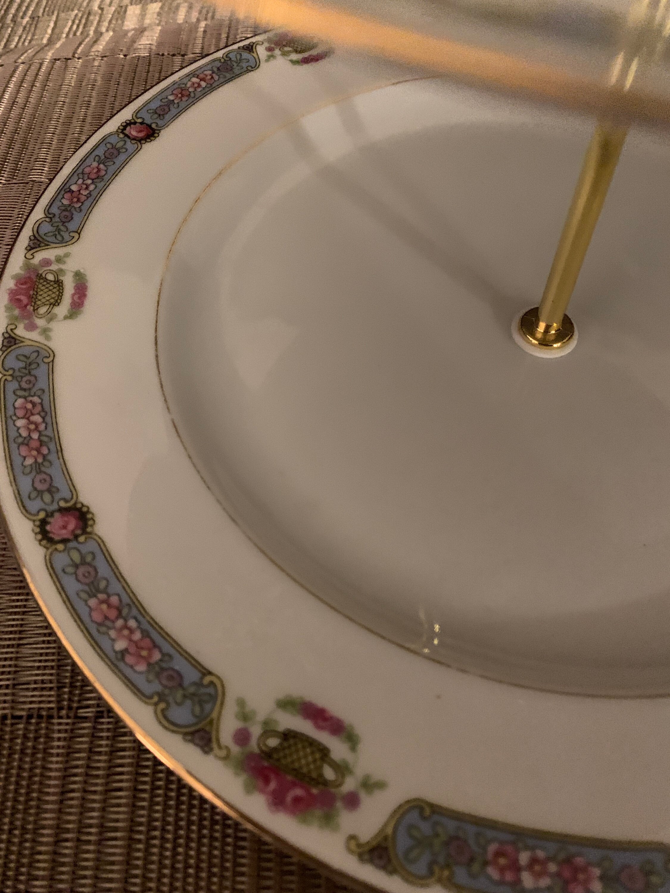 401 Three Tier Vintage Plate Stand Teacup Set Lugano by - Etsy