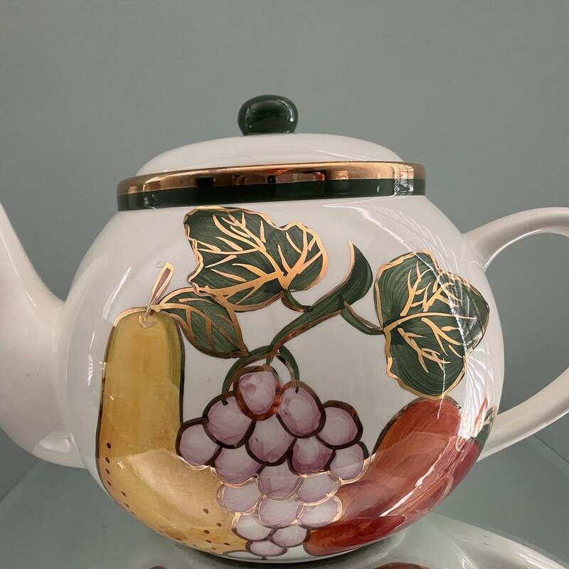 Teapot Hand Painted - Etsy