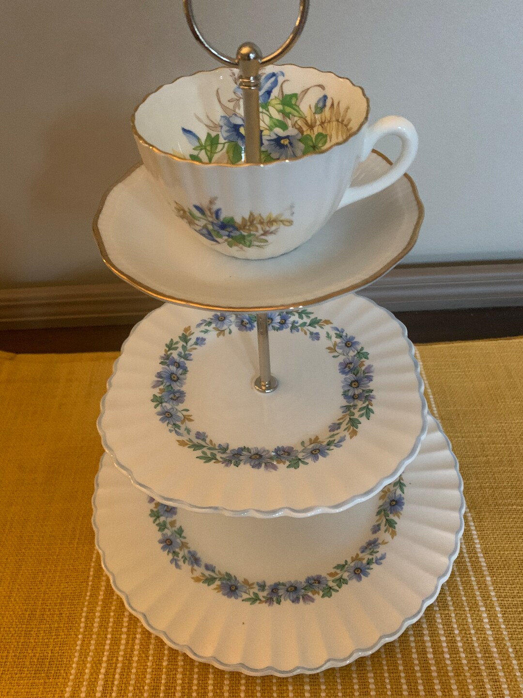 448a, Three Tier Cake Stand, J & G Meakin, England, Vintage, 1960s, Tea ...