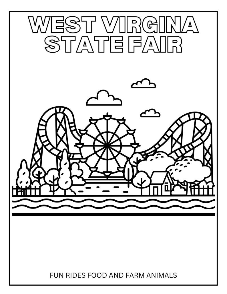 Roadtrip to West Virginia Coloring Book for Kids • Digital Download ...