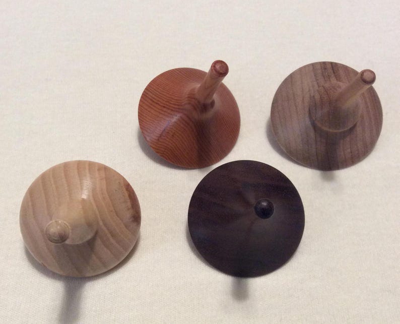 Handmade Lathe-turned Wooden Finger Tops - Etsy