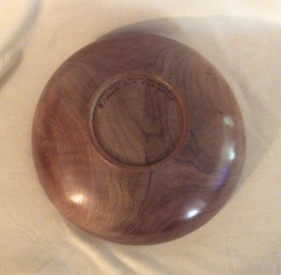 Dining & Serving Handmade Lathe-turned Figured Black Walnut Bowl Home & Living Kitchen & Dining ...
