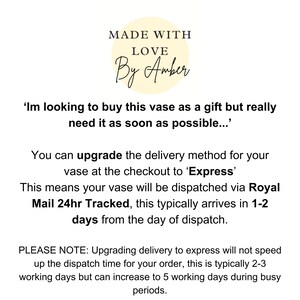 Personalised Retirement Vase, Retirement Gift, Floral Vase, Retirement ...