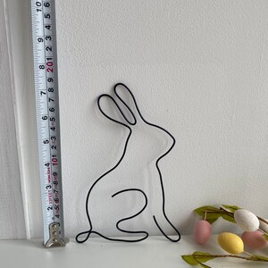 Bunny Wire Shape Rabbit Wire Wall Decor Spring Home Decor - Etsy