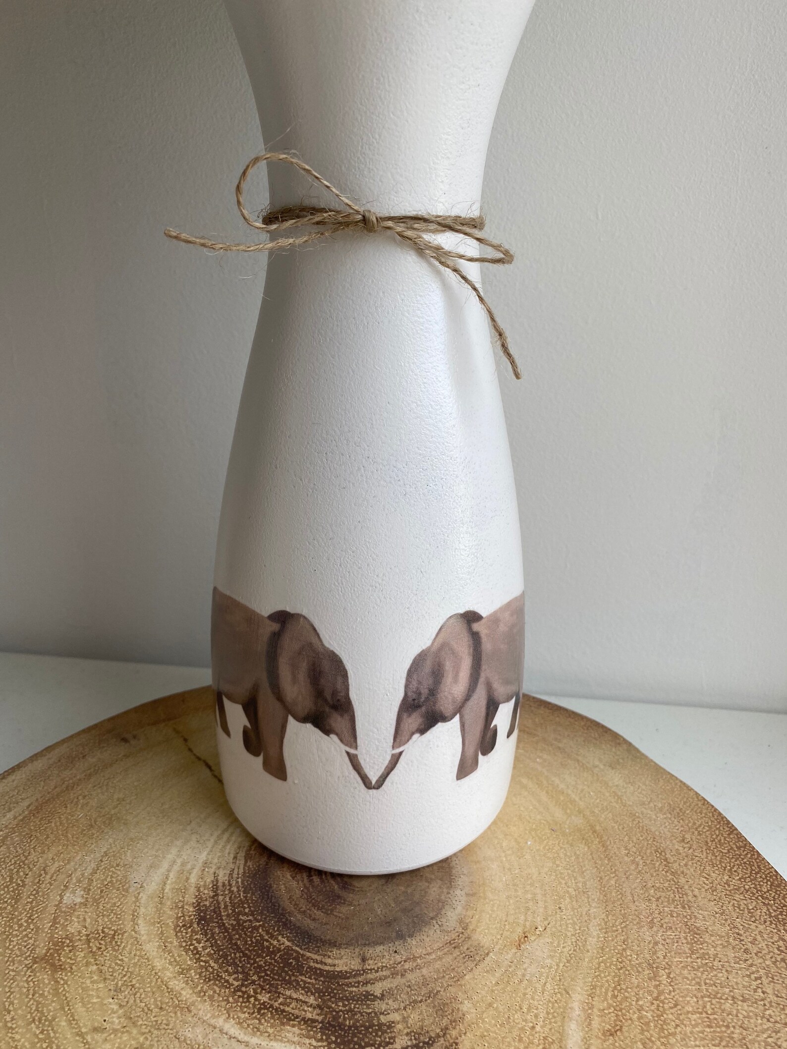 Elephants Vase Elephants in Love Vase Elephant Lover Gift - Etsy UK