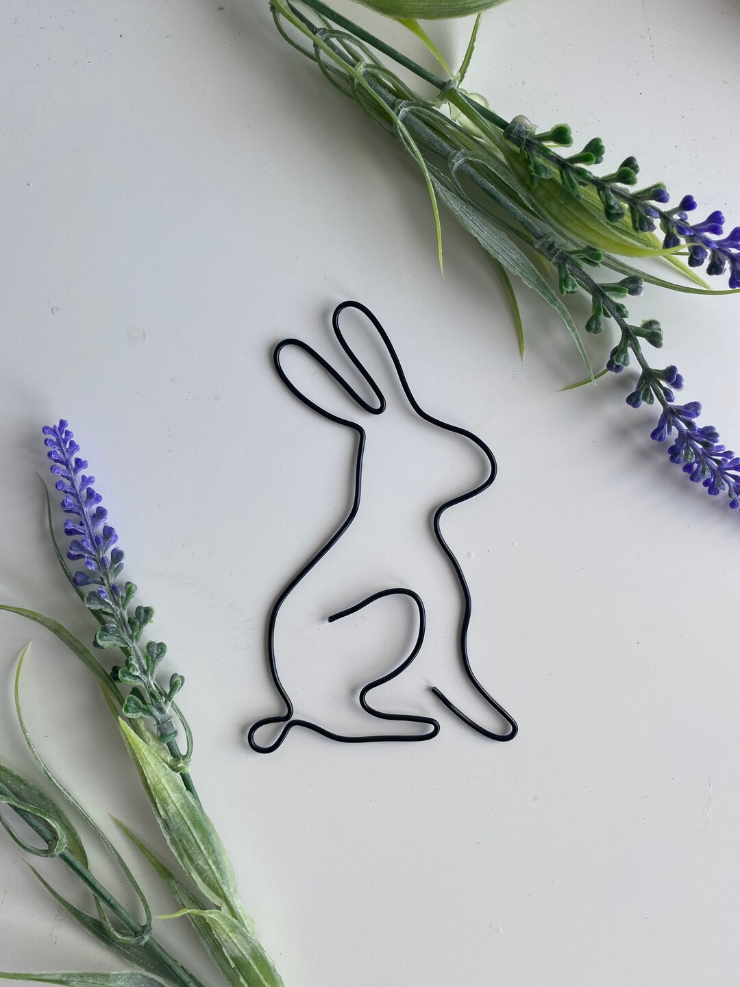 Bunny Wire Shape Rabbit Wire Wall Decor Spring Home Decor - Etsy
