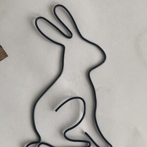 Bunny Wire Shape Rabbit Wire Wall Decor Spring Home Decor - Etsy