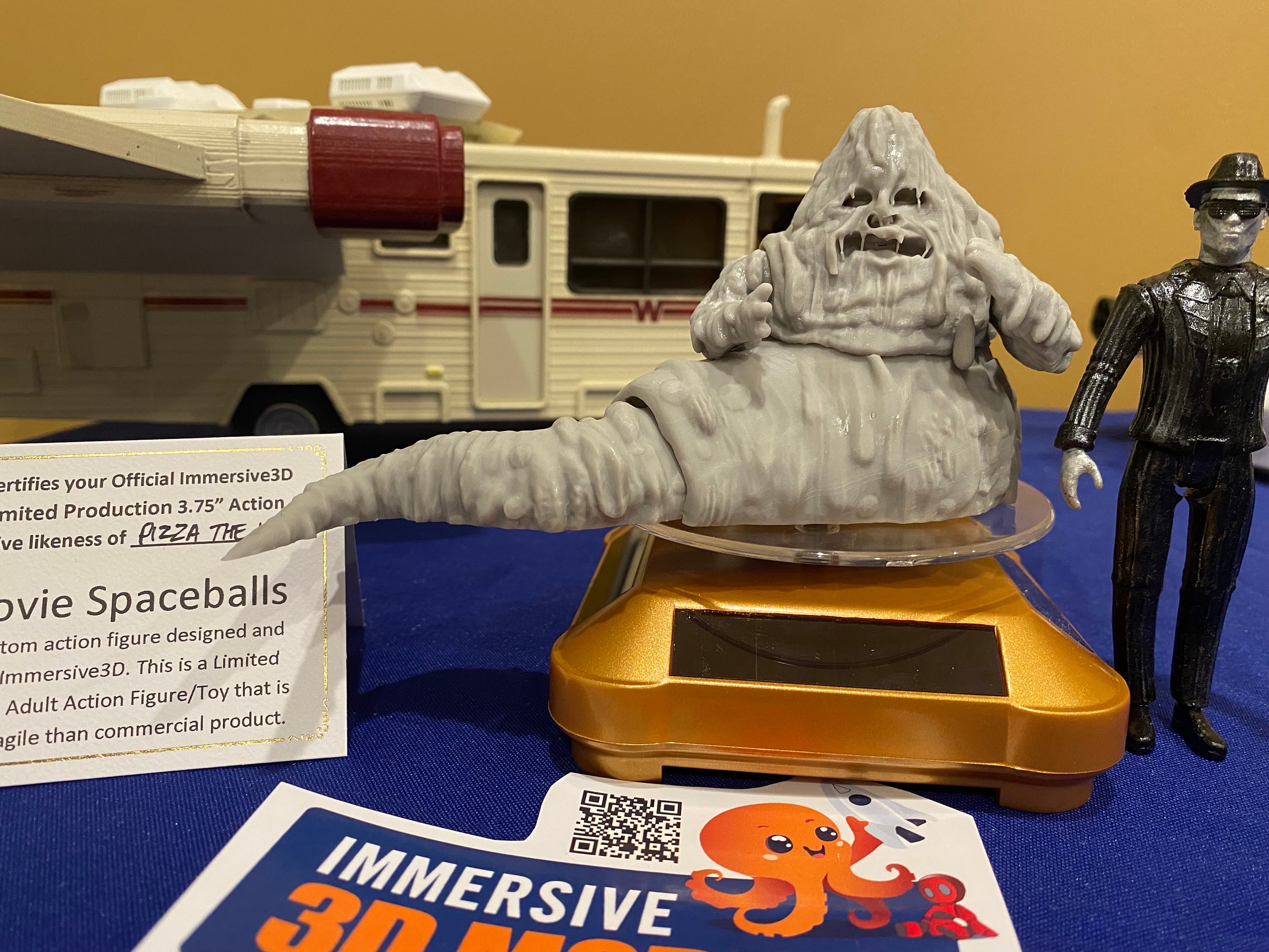 SPACEBALLS Pizza the Hutt Custom Poseable/posable Action Figure 3.75 ...